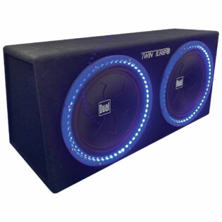 Dual Electronics - 12" Twin Turbo Enclosed illumiNITE Subwoofers - SBX212i